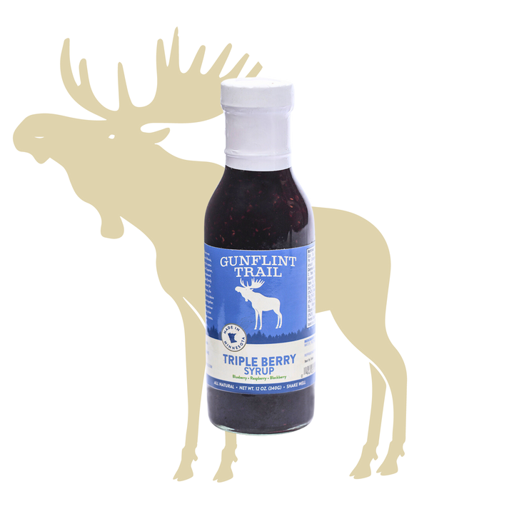 Gunflint Trail Fruit of the Loon Wild Triple Berry Whole Fruit Syrup ...